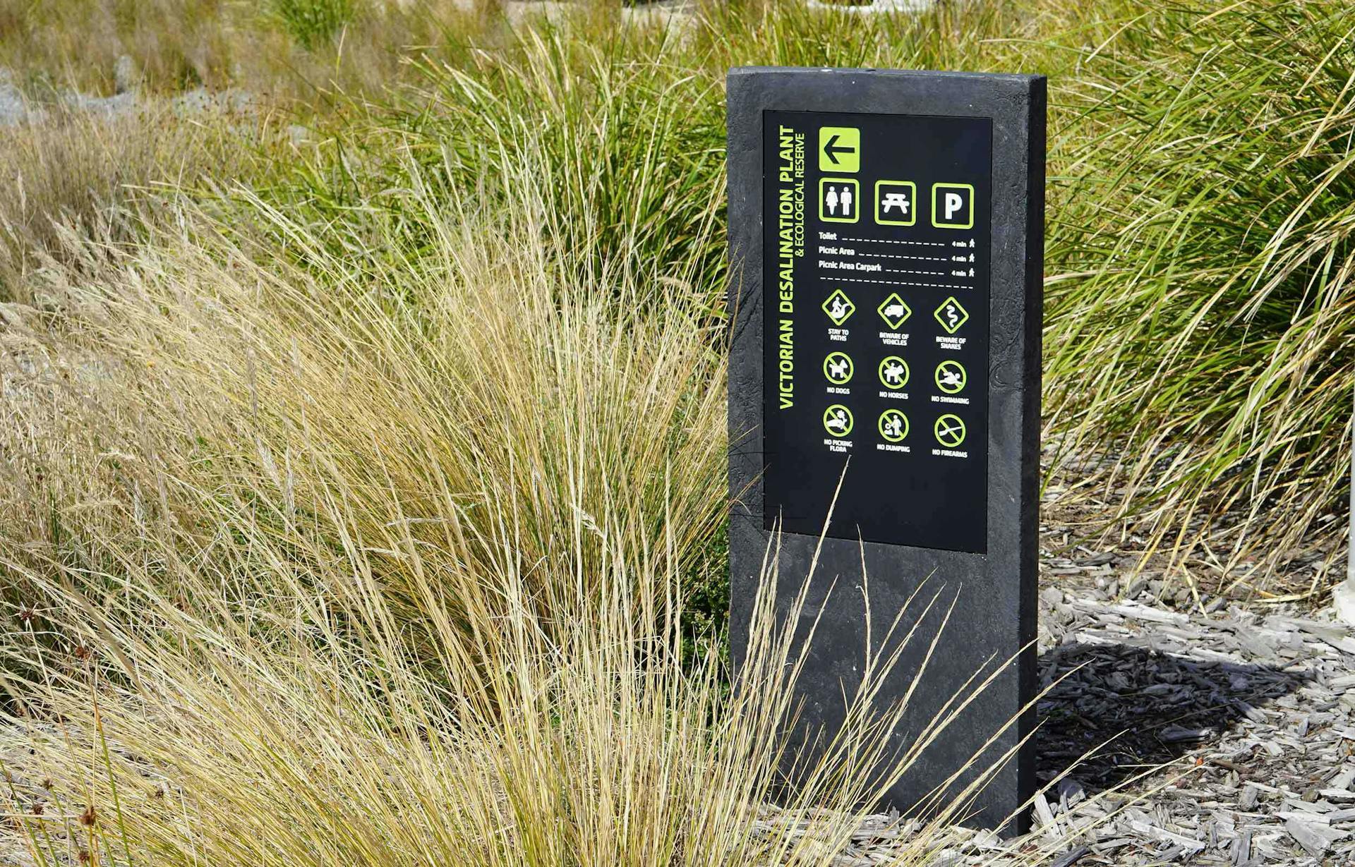 Victorian Desalination Plant Signage Strategy | ASPECT Studios