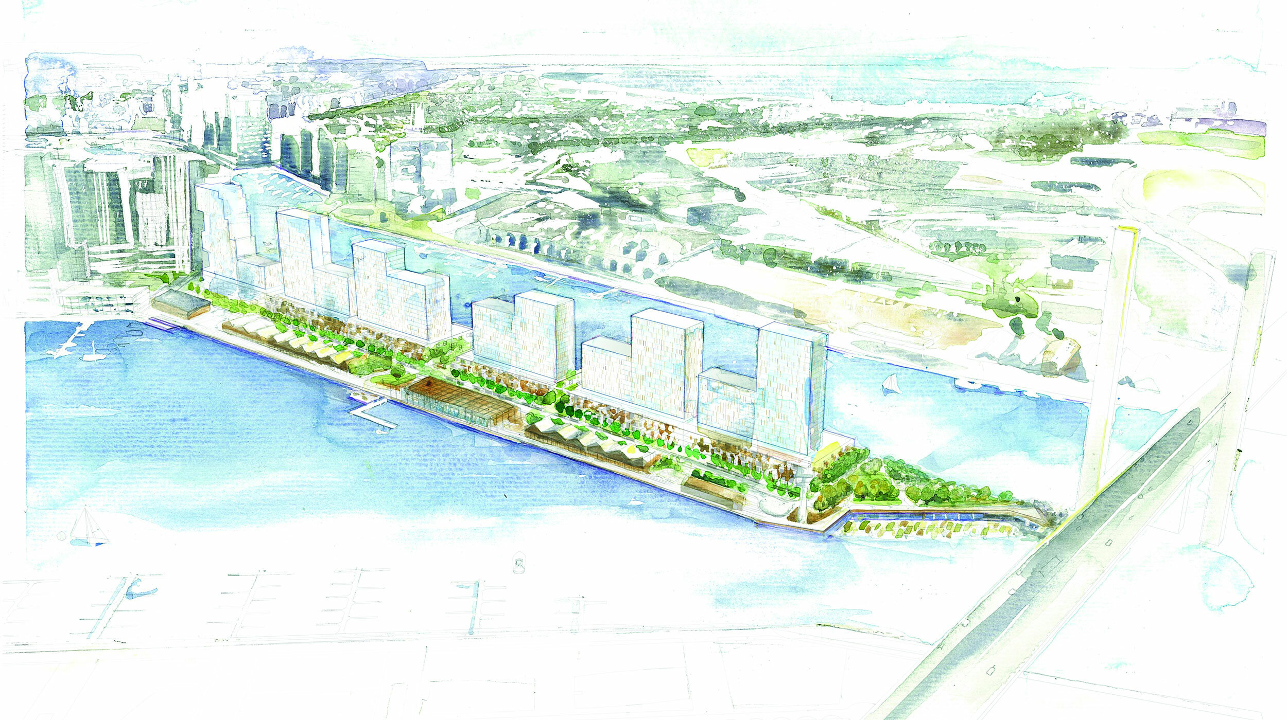 Collins Wharf Masterplan | ASPECT Studios